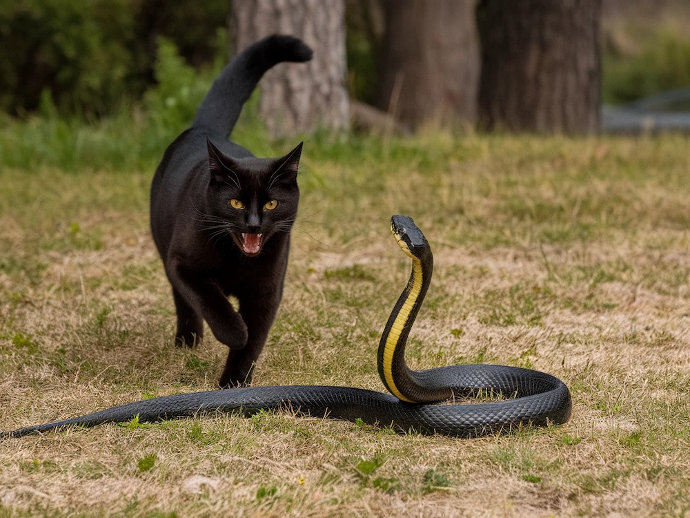 Cat Chasing a Snake Dream: Uncover the Spiritual Meaning - Dreamscape ...