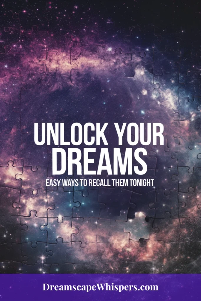 Dream Recall Made Easy: How to Remember Your Dreams Tonight - Dreamscape Whispers