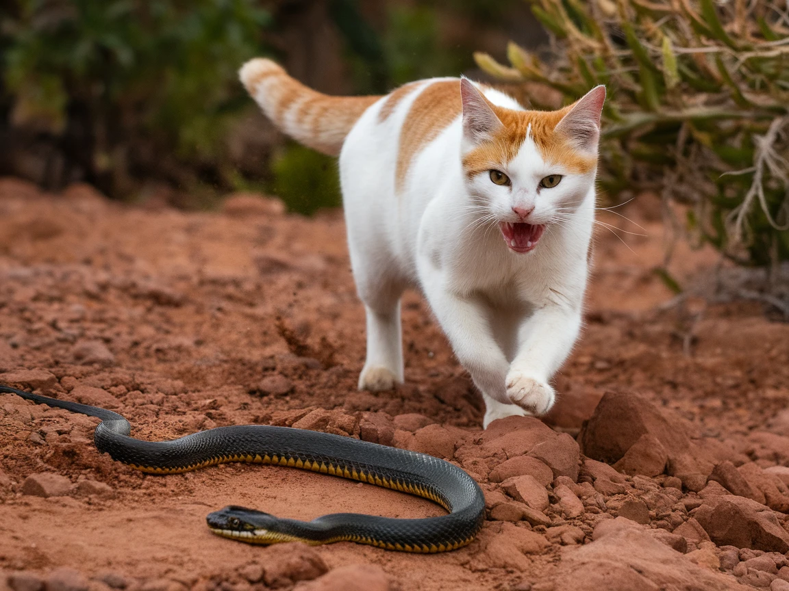 Cat Chasing a Snake Dream: Uncover the Spiritual Meaning - Dreamscape ...